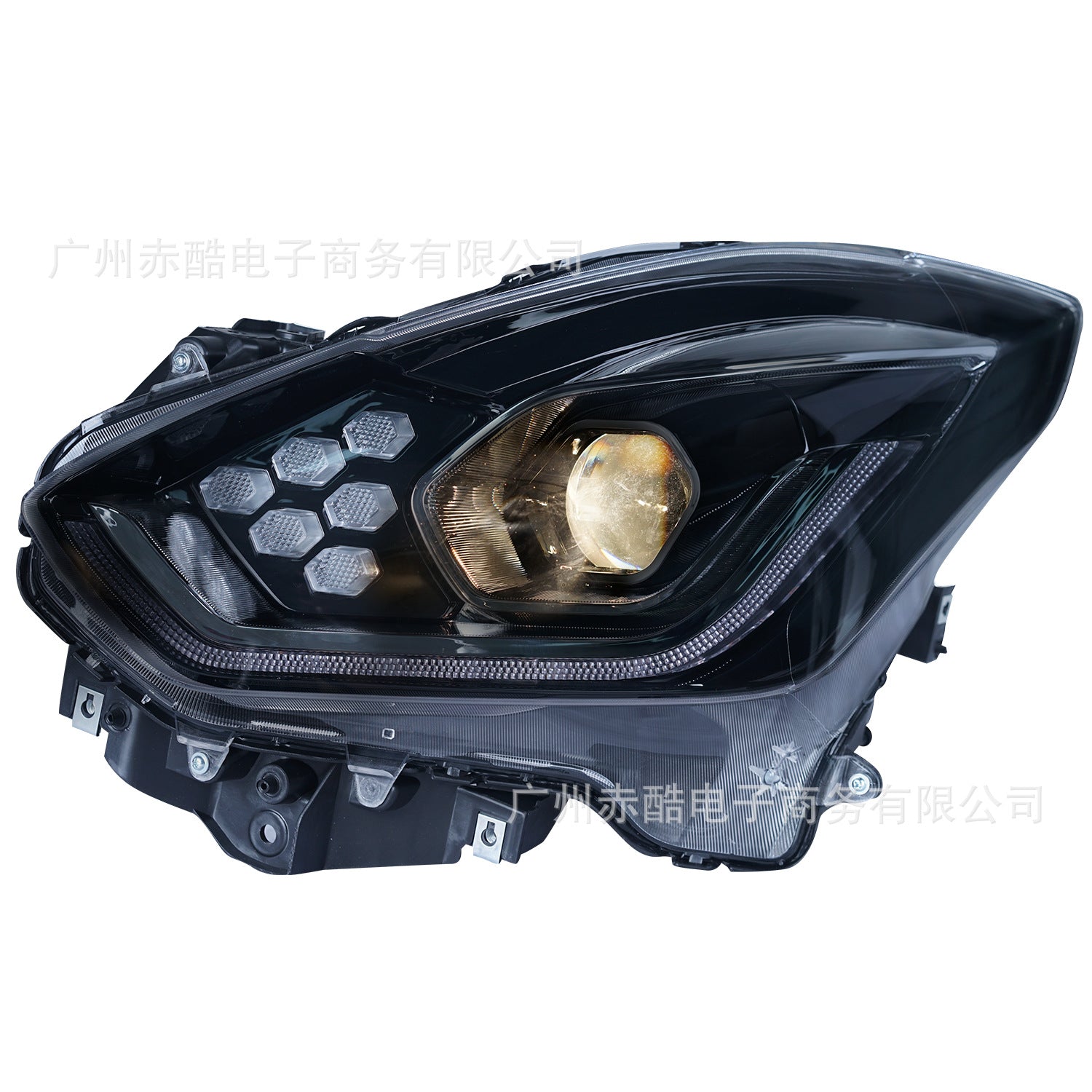 SpeedyParts Schwarz Scheinwerfer DRL LED Tagfahrlicht fur Suzuki Swift 2017 2021